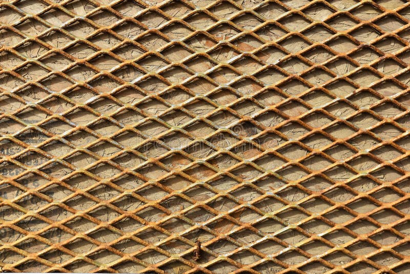 Rusted Metal Floor Grate Texture Stock Image - Image of sheet, metallic ...