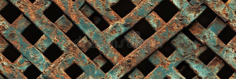 Rusted Metal Grate Diamond Pattern Weathered Texture Corrosion Stock ...