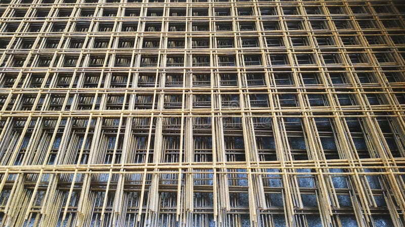 Rusted Metal Mesh To Make Formwork Stock Photo - Image of material ...