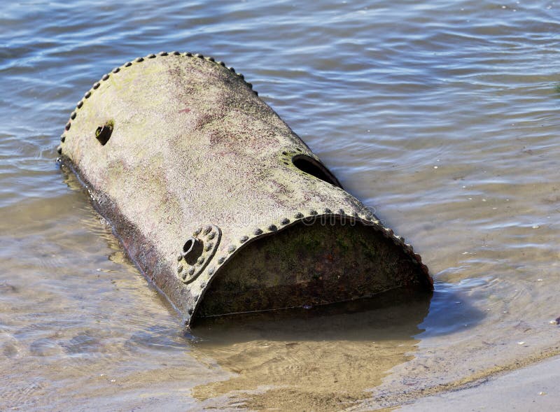 Rusted Metal Objects from an Old Tip at Lyme Regis Stock Image - Image ...