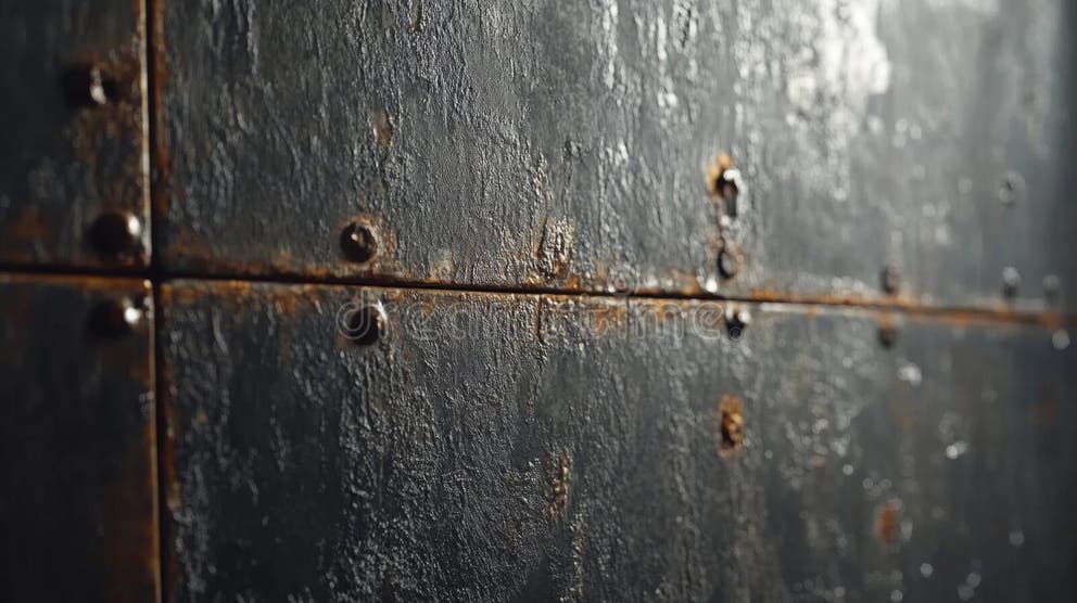 Rusted Metal Panel Texture Background Image Stock Illustration ...