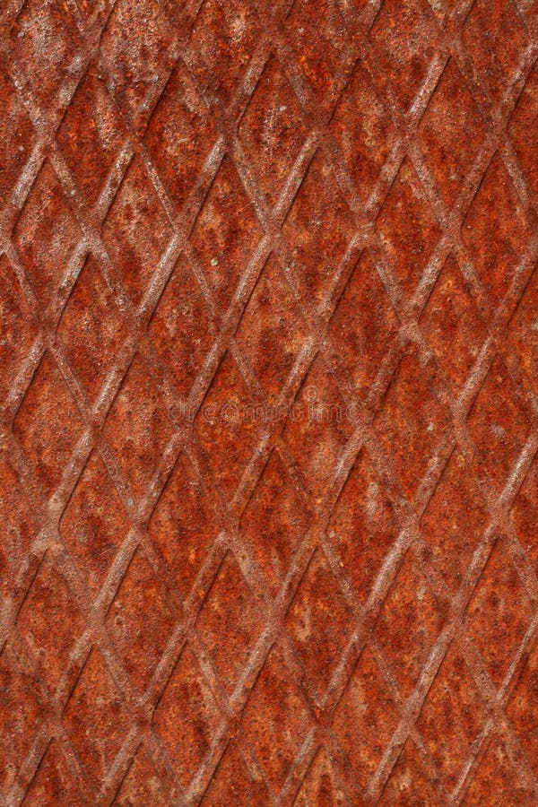 Rusty Red and White Metal Plate Texture Stock Photo - Image of industry ...