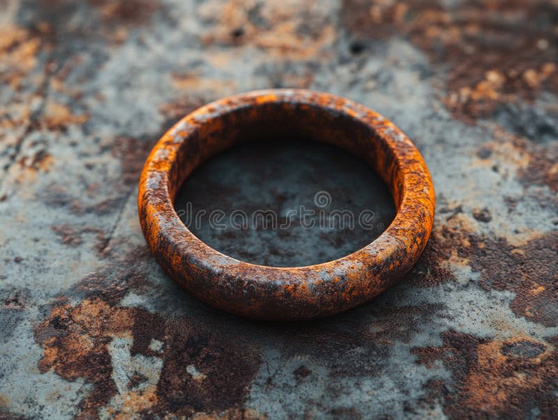 Rusted Metal Ring stock image. Image of damaged, gear - 380137399