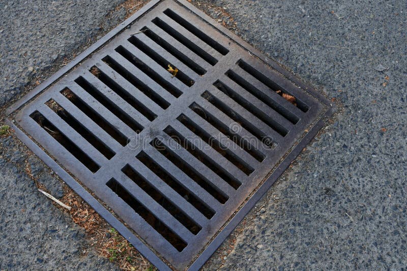 Rusted Metal Storm Water Drainage Stock Photo - Image of outdoor ...