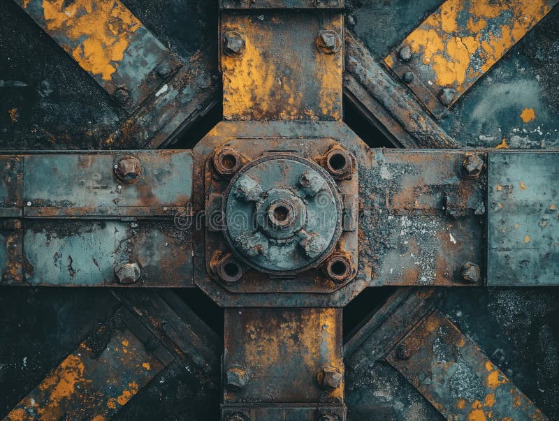 Rusted Metal Structure Close-Up Stock Image - Image of texture, rust ...