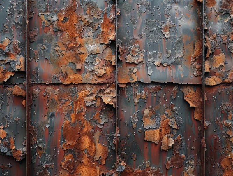 Rusted Metal Surface Covered in Rust Stock Illustration - Illustration ...