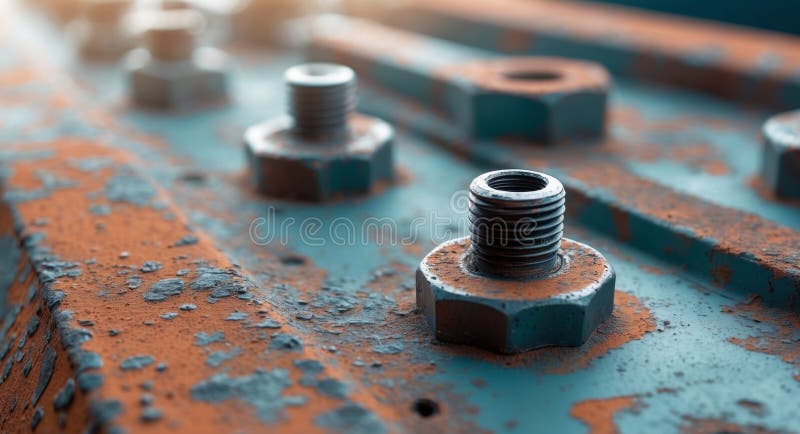 Rusted Metal Surface Embedded Bolts Stock Photos - Free & Royalty-Free ...