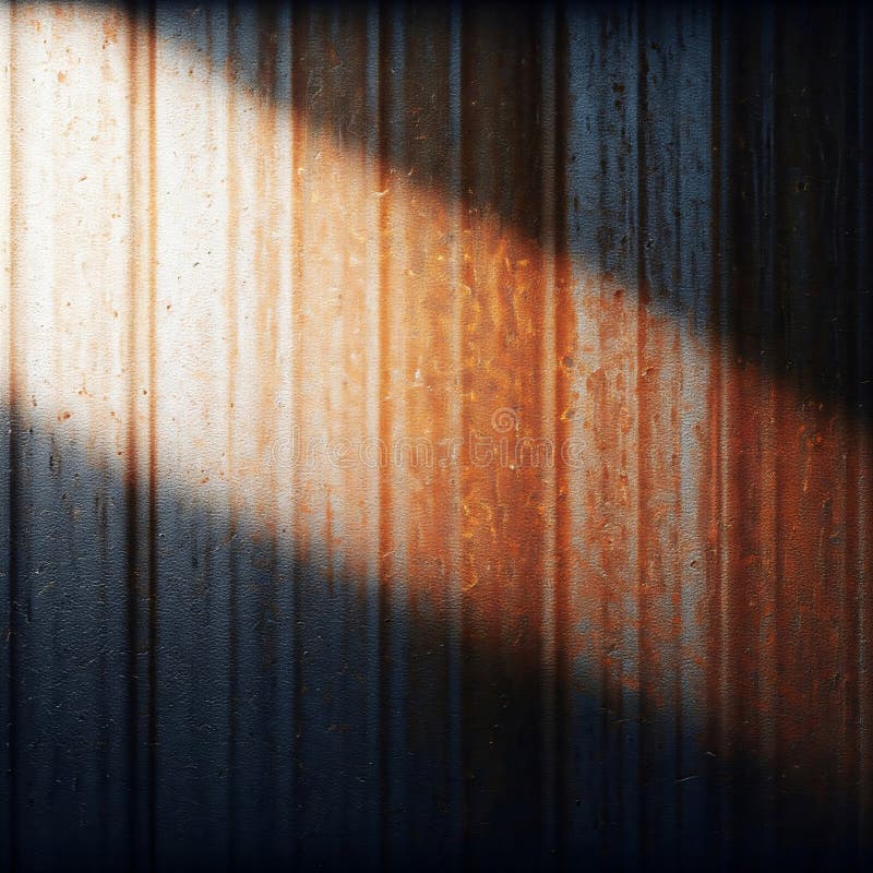 A Rusted Metal Surface with a Gradient of Light and Shadow, Creating a ...