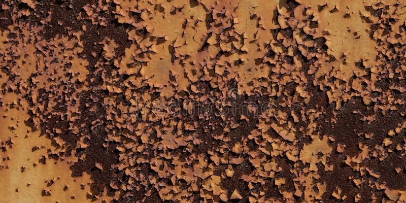 Rusted Metal Surface with Peeling Paint, Revealing Intricate Patterns ...