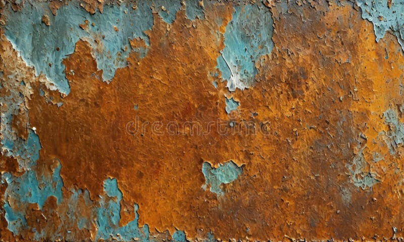 Rusted Metal Surface with Rust and Paint Stock Illustration ...