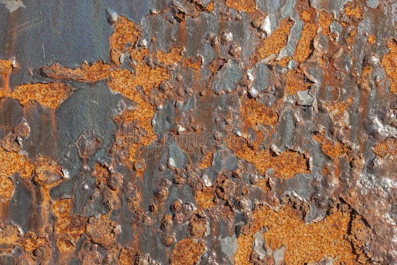 Rusted Metal Surface with Textured Decay Stock Image - Image of patina ...