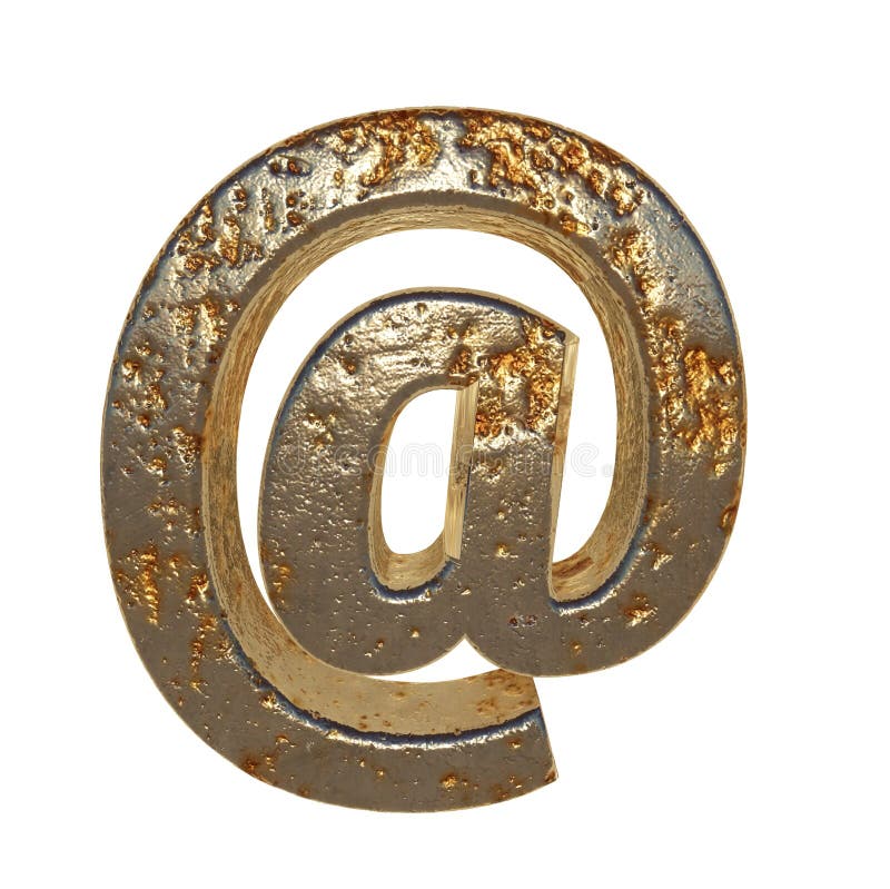 Rusted metal symbol @ stock illustration. Illustration of rust - 127326591