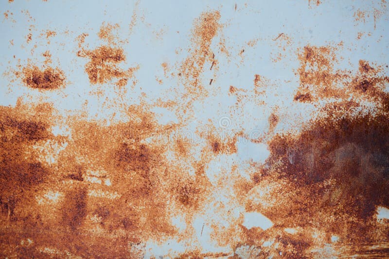 Rusted Metal Texture, Paint and Unreadable Text Stock Photo - Image of ...