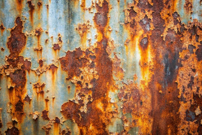 Rusted Metal Texture with Grunge Effect Stock Illustration ...