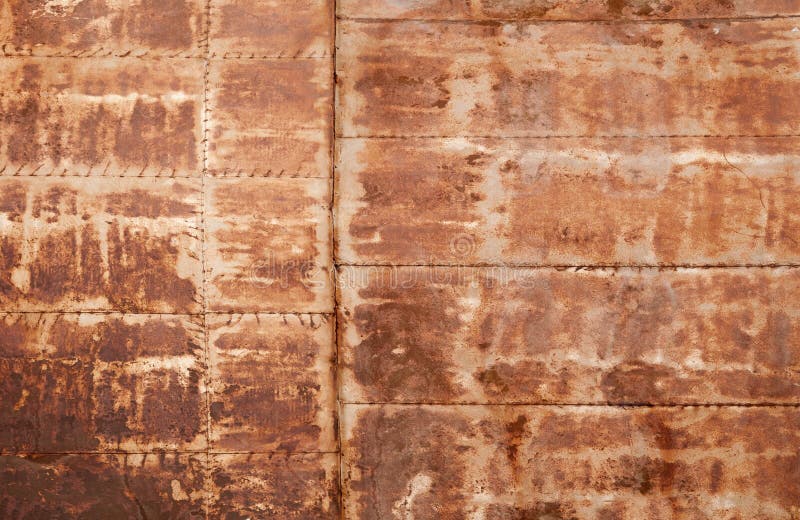 Red Rusted Metal Wall Texture Stock Image - Image of aging, line: 30648451