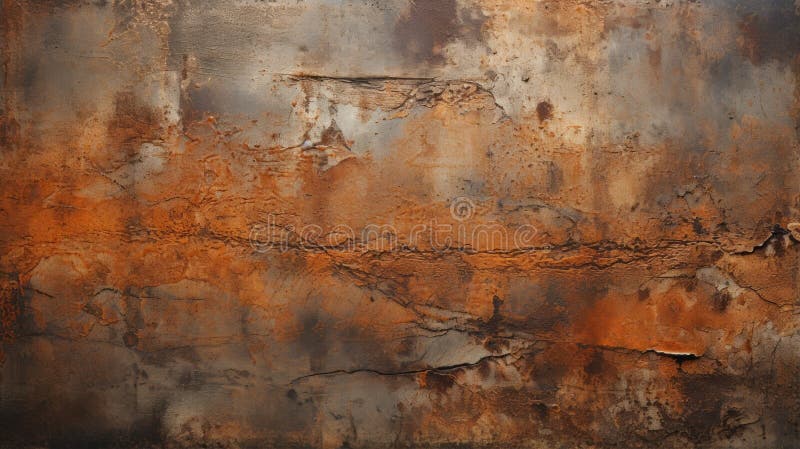 A Rusted Metal Wall with Some Rust on it Stock Illustration ...