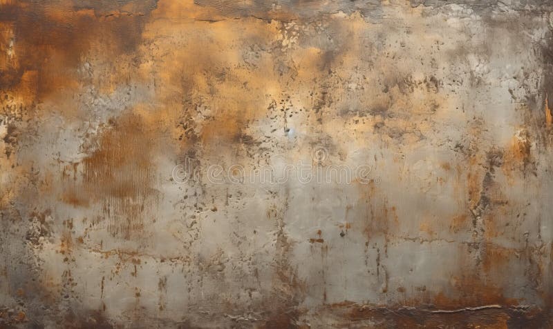 Rusted Metal Wall with a Weathered, Textured Surface Stock Illustration ...