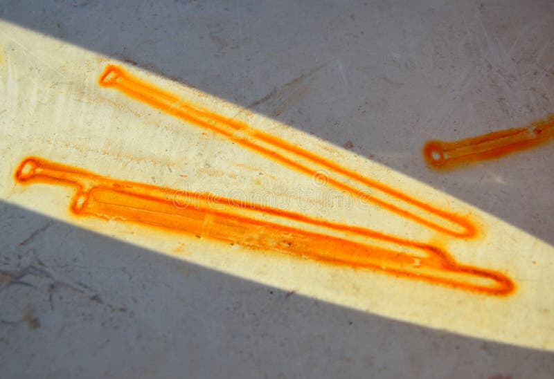 Rusted nails stains stock photo. Image of industrial - 33963912