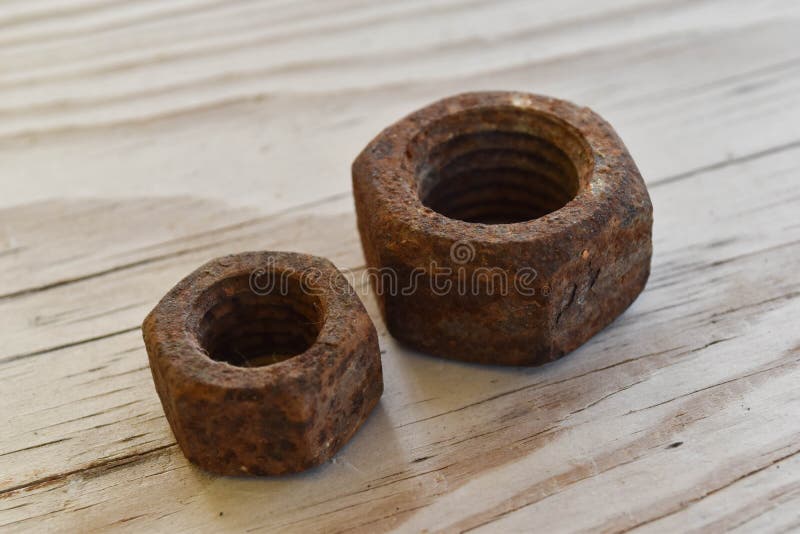 Rusted Nuts stock image. Image of nuts, rust, oxidation - 56331659