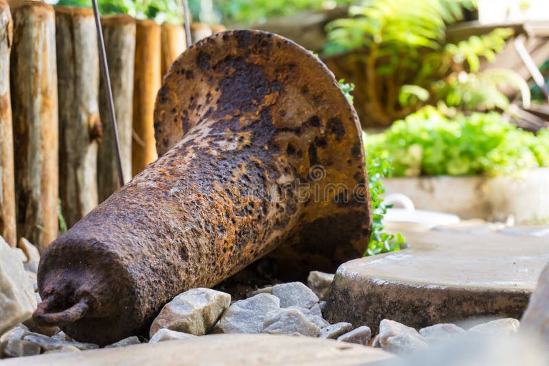 Rusted old bell stock image. Image of pebbles, stones - 51122221