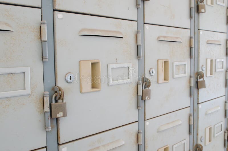 Rusted Metal Old School Lockers Stock Photos - Free & Royalty-Free ...