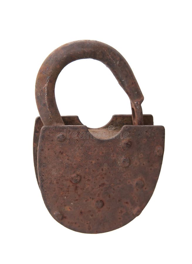 Rusted open padlock stock image. Image of order, safety - 86458921