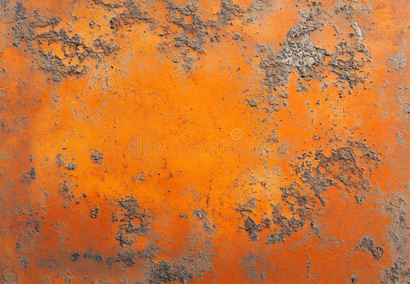 Rusted Orange Metal Surface Texture Background Stock Illustration ...
