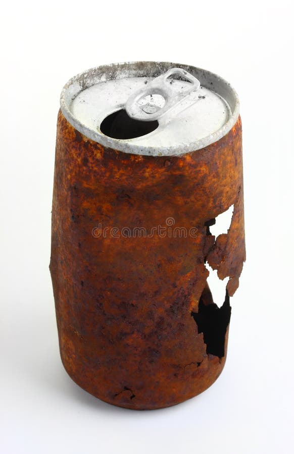 Rusted out soda can stock image. Image of rusted, metal - 12762835