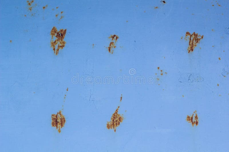 Rusted Painted Metal Wall Corrosion with Streaks of Rust Stock Photo ...
