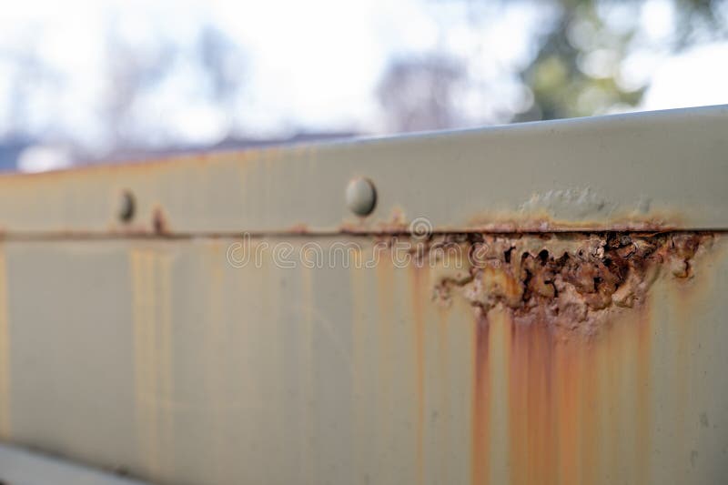 Rusted and Peeling Paint on an Electrical Transformer Exposed To the ...