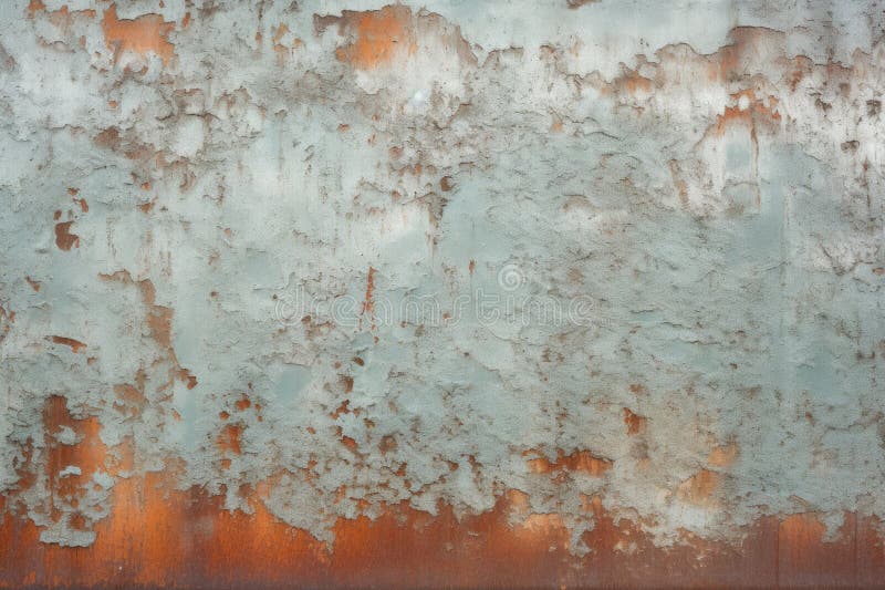 Rusted, Peeling Paint on a Metal Surface Stock Photo - Image of ...