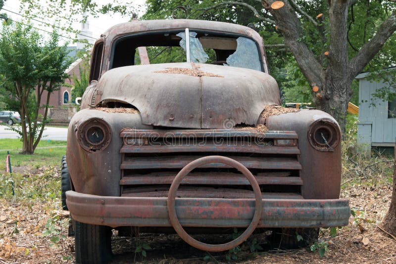 Rusted pickup truck stock photo. Image of salvage, truck - 74311340