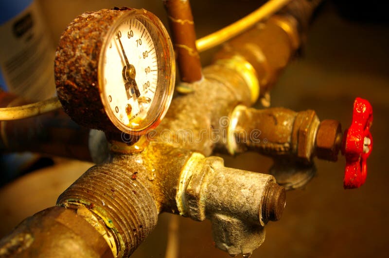 Rusted pipes stock photo. Image of plumbing, water, yellow - 861324