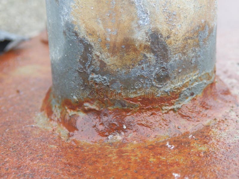Rusted pole stock photo. Image of corrosion, water, textures - 49609038