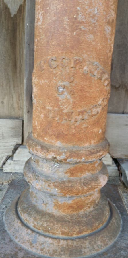Rusted post stock photo. Image of pipe, rusted, dirty - 102770012