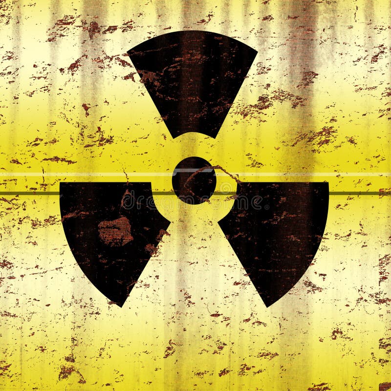 Rusted Radioactive Barrel stock illustration. Illustration of yellow ...