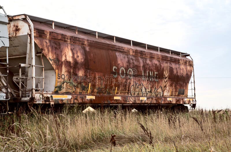 Rusted RailCar Canada editorial stock photo. Image of rust - 85581778