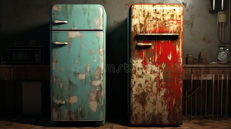 Rusted Refrigerators: a Nostalgic and Texture-based Artistic Display ...