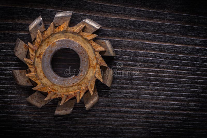 Rusted Rotary Cutter Vintage Wooden Board Stock Photos - Free & Royalty ...