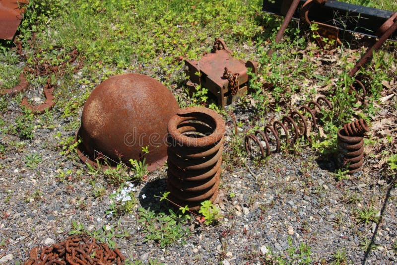 Rusted round metal stock photo. Image of circle, brown - 47147304
