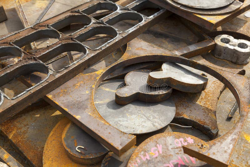 Rusted Scrap Metal Parts stock image. Image of pipe, including - 58928287