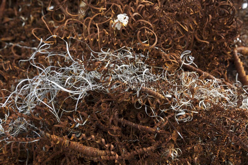 Rusted scrap metal stock image. Image of metallic, iron - 61881571