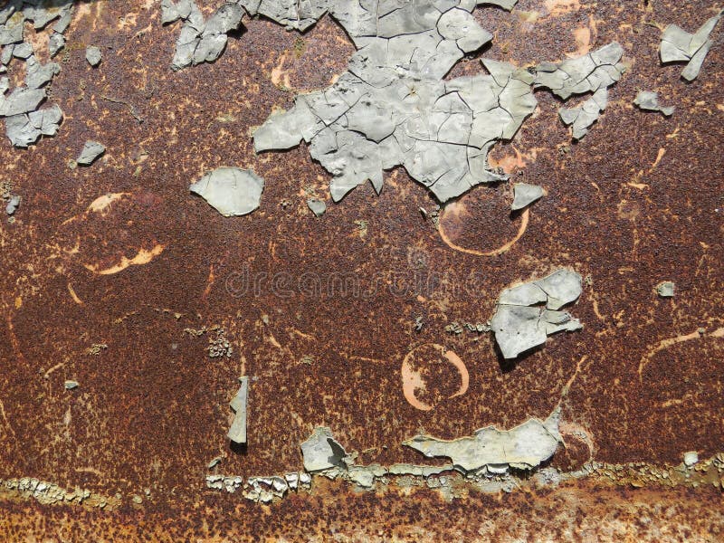 Rusted Sheet. Texture with Invasion of Rust Pieces. Stock Photo - Image ...
