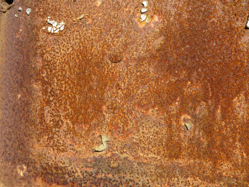 Rusted Sheet. Texture with Invasion of Rust Pieces. Stock Photo - Image ...