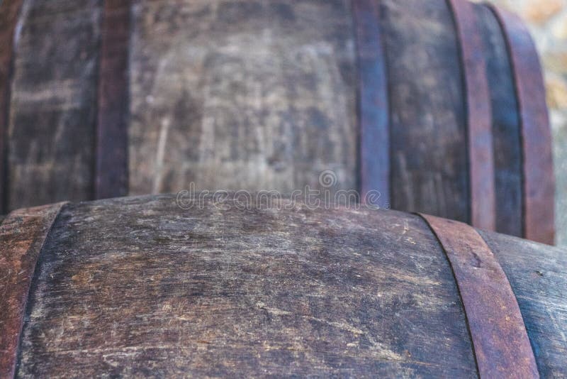 Rusted Silver Barrel Bands for Winery Stock Image - Image of color ...