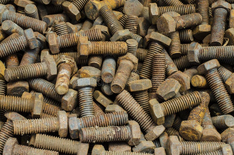 Rusted steel bolt stock image. Image of circle, rusty - 43178503