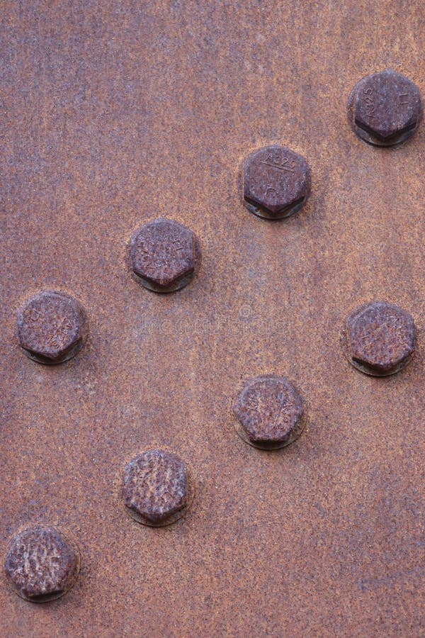 Rusted Steel Bridge Rivet Study IV Stock Photo - Image of study, rusted ...