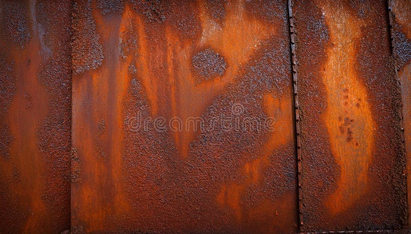 Rusted Steel Metal Texture Background, AI Generated Stock Illustration ...