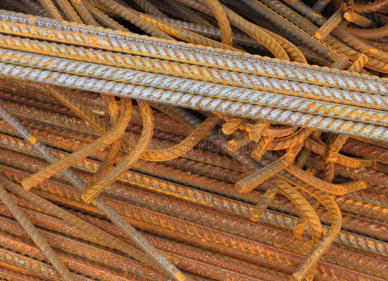 Reinforcing Rods Protruding from the Ground in a Place Where There Will ...