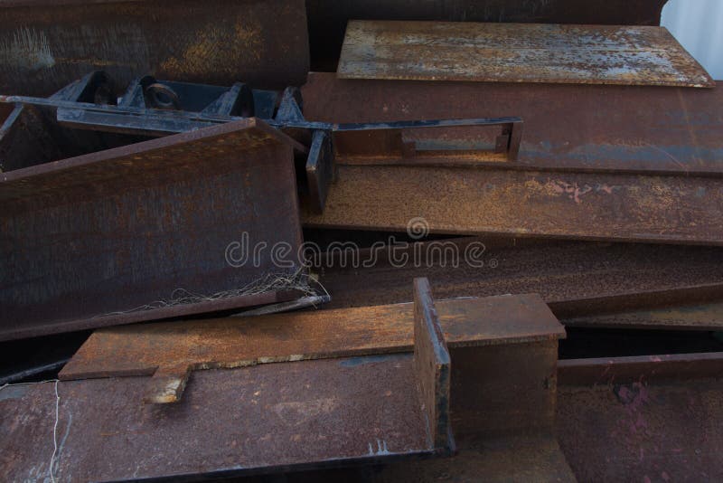 Rusted steel stock image. Image of pile, rusted, industry - 43213269